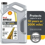 Shell Rotella T5 10W-30 Synthetic Blend Diesel Engine Oil, 1-Gallon ...