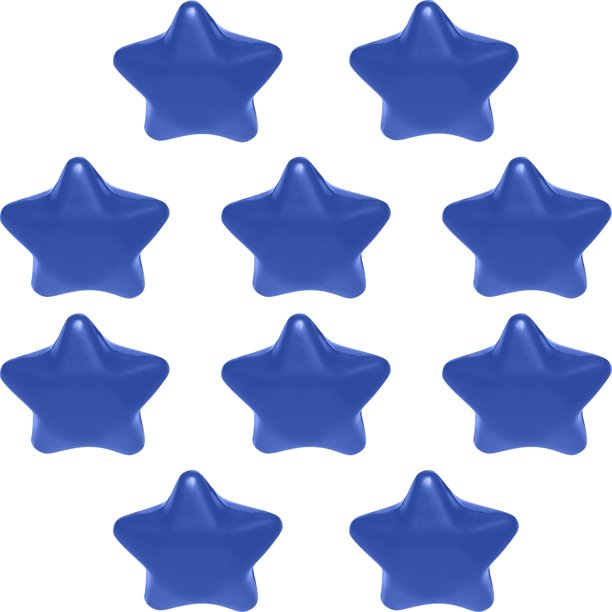 Star Stress Balls Set of 10, Bulk Pack - Anxiety Stress Relief, Perfect ...