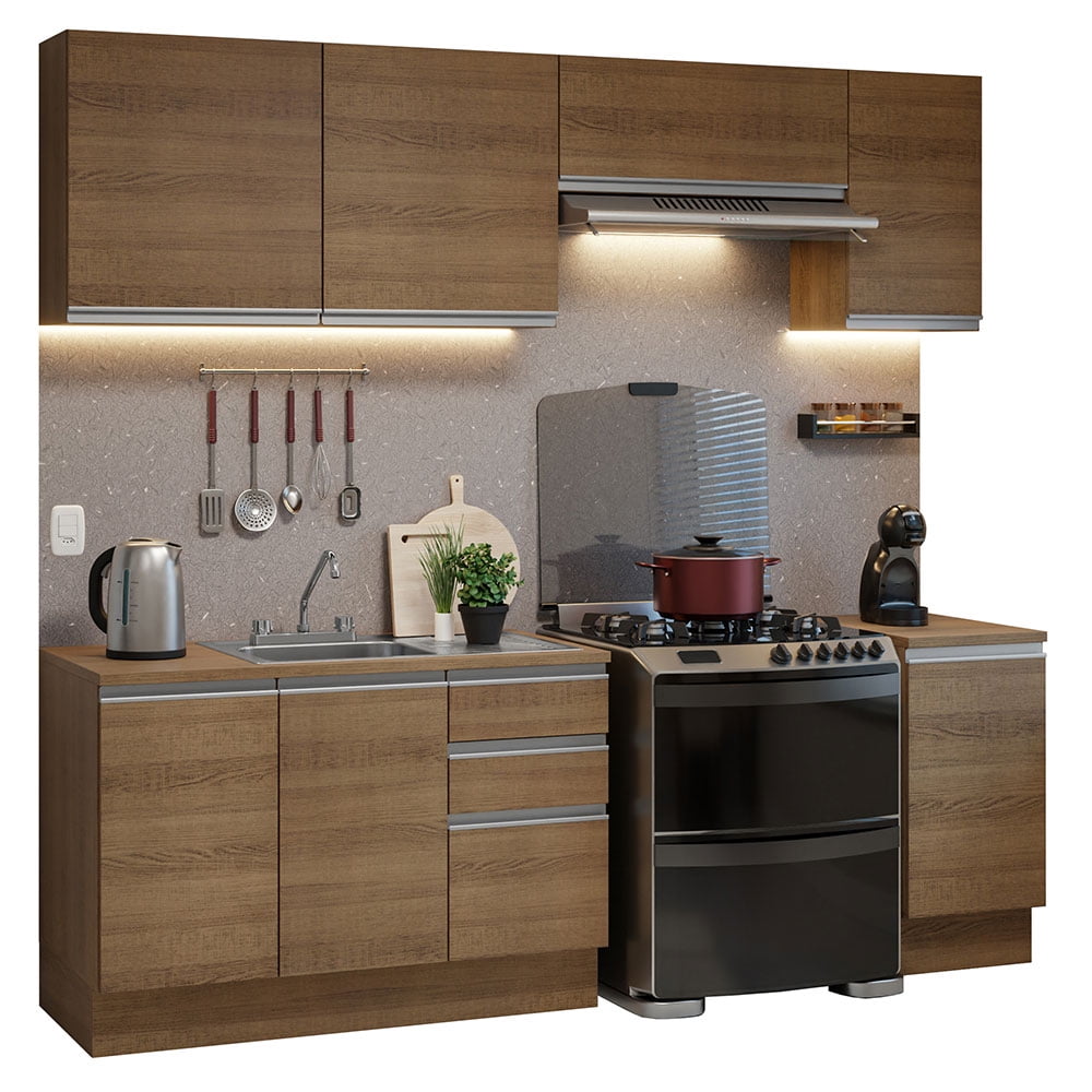 Cocina Integral Modular Madesa Luna 240cm con Acessorios | Walmart en línea