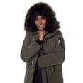 ALPINE NORTH Women’s Navy Vegan Down Long Parka Jacket - Water ...