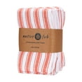 Native Fab Dish Towels, Basket Weave Stripe, Set of 12, Cotton, 15x25, Orange White - Walmart.com