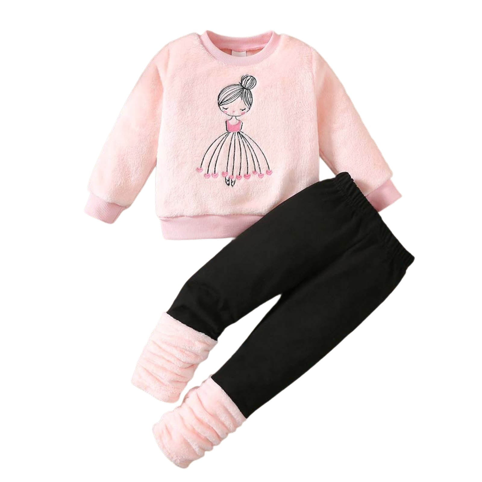 Click here for Rongler Girls Outfits Sets Winter Cute Cartoon Fle... prices