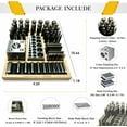 41 Piece Steel Dapping Doming Punch Block Set & Wooden Base Jewelry ...