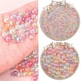 Coated Round Acrylic Beads Scratchproof Colorful Craft Beads without ...