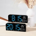 Digital Alarm Clock Large LED Digit Display, Brightness Dimmable ...