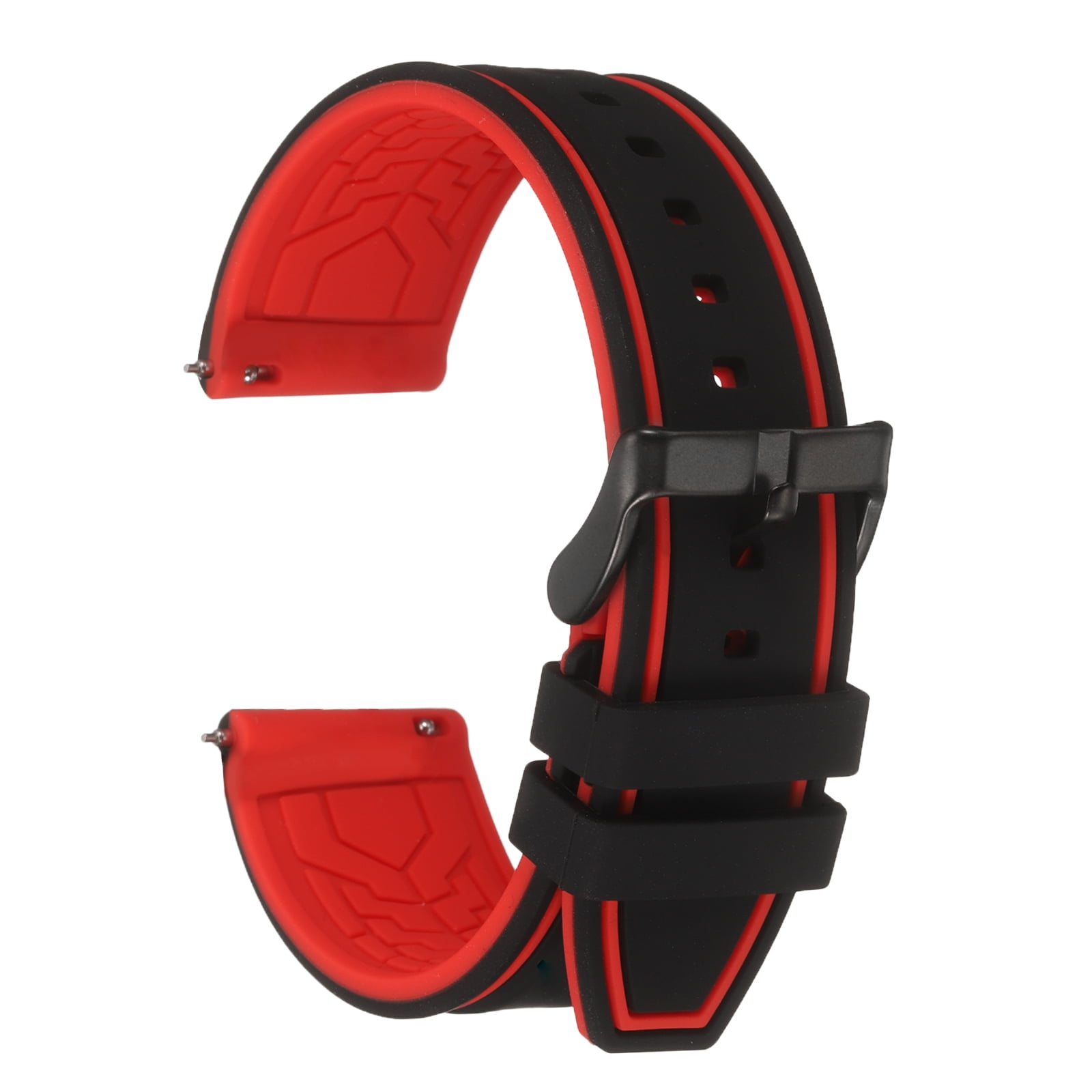 Click here for Unique Bargains Uxcell Silicone Watch Bands 22mm W... prices