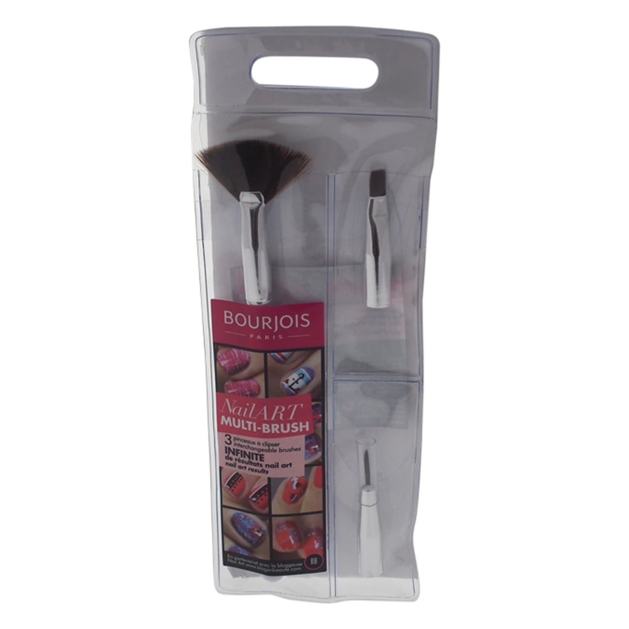 Multi-Brush Nail Art Set by Bourjois for Women - 3 Pc Set Fan Brush ...