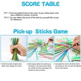 NOGIS 300PCS Plastic Pick Up Sticks Classic Game 6.5 Inch Long Pick-up ...