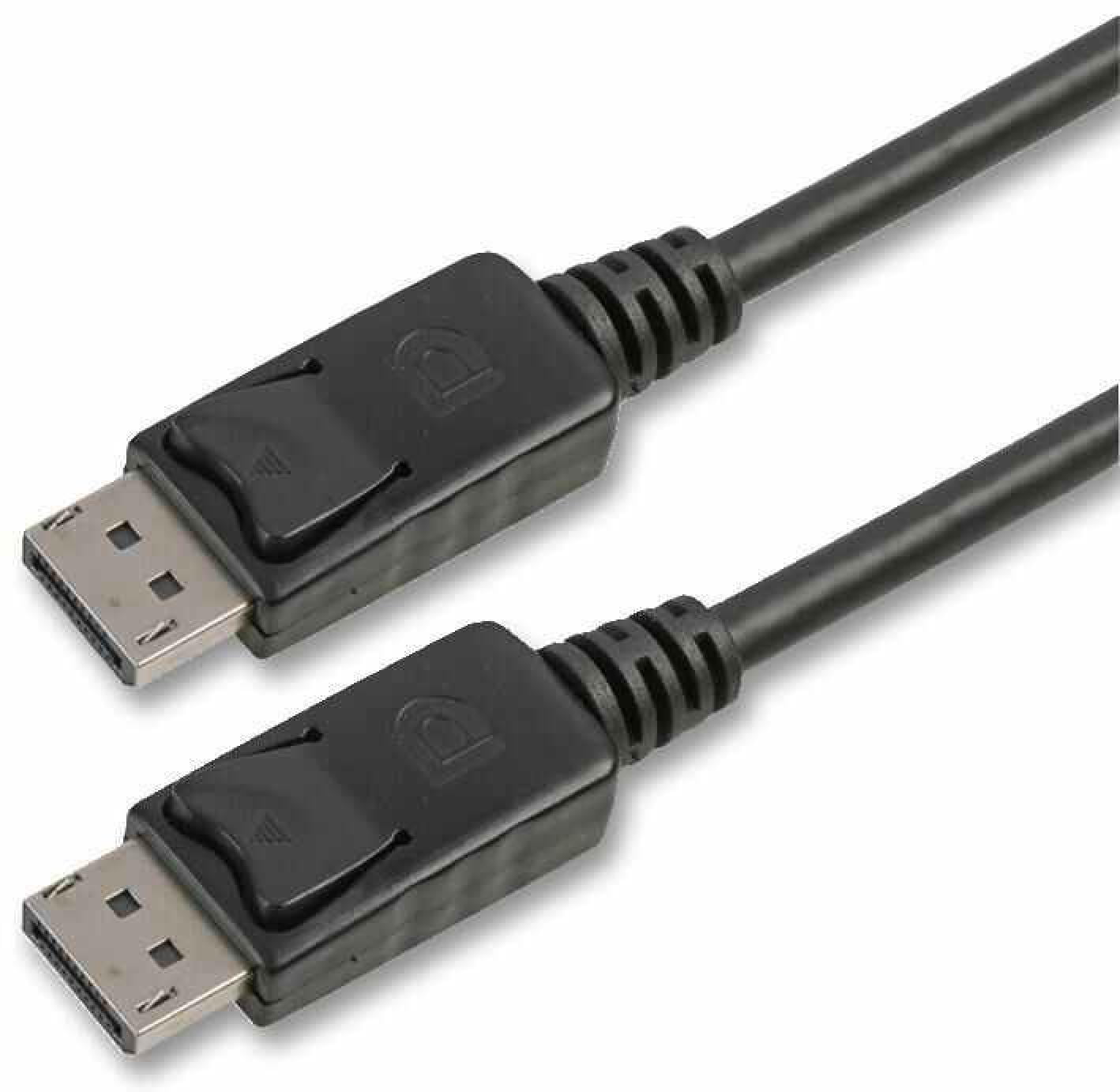 PRO SIGNAL - DisplayPort Male to Male Lead, 1.5m Black - Lockable ...