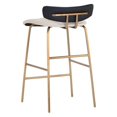 Home Square Lorelei 25.5" Counter Stool in Dillon Cream/Black - Set of ...