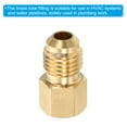 Uxcell Male 1/4" Brass Seal Plug, 2 Pack SAE Flare 45 Degree Hex Pipe ...