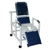 MJM International 196 Reclining Shower Chair with Sliding Footrest ...