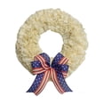 2026 New Garlands Independence Day Decorative Wreath Red White Blue Bow ...