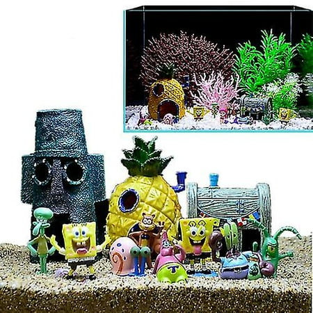 Fish Tank Ornaments Aquarium Decorations Fish Bowls Spongebob ...