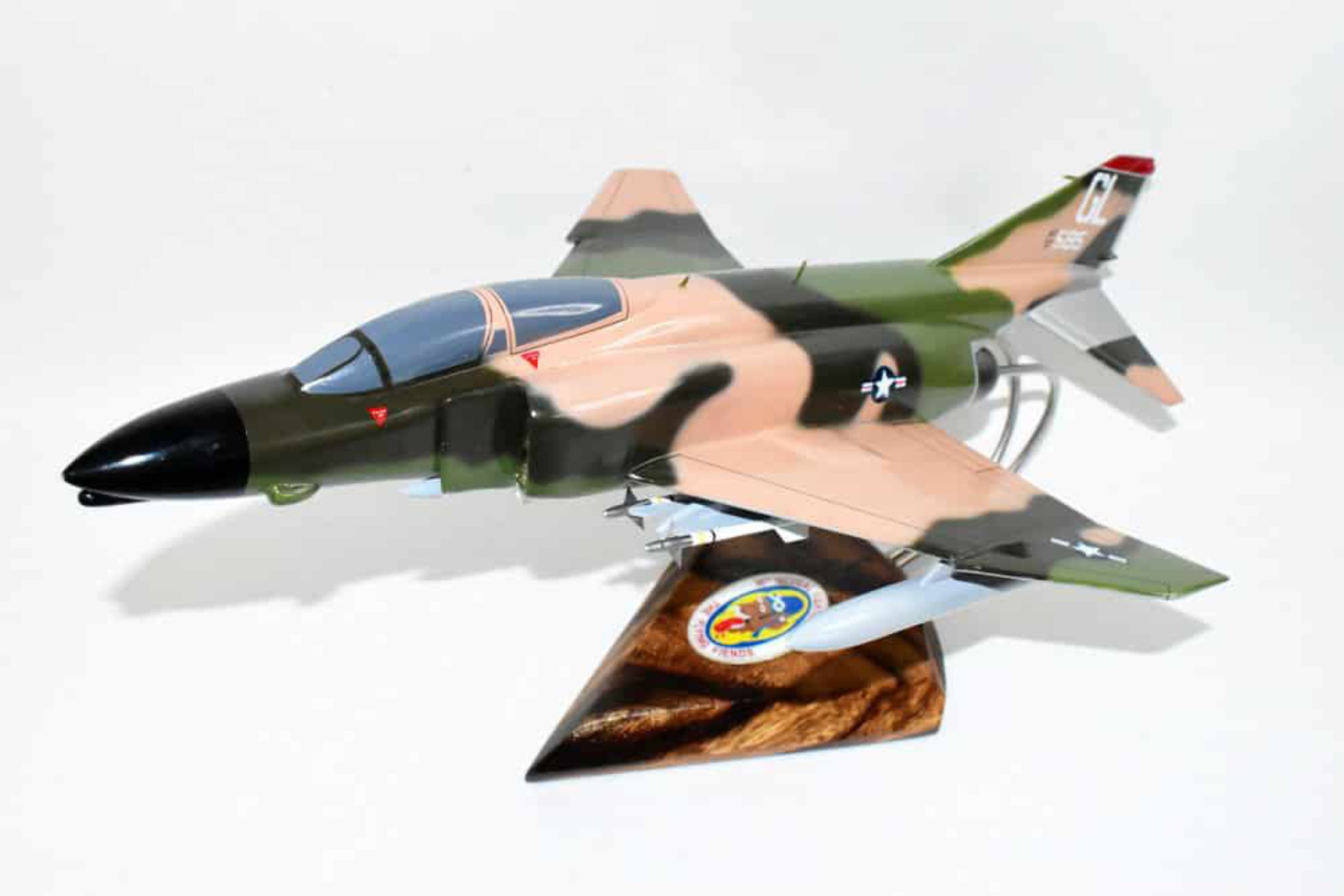 36th TFS Flying Fiends F-4c Model, 1/42 (18) Scale, Mahogany - Walmart.com