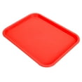 Red PP Rectangular Food Tray - Fast Food Service Tray, Thick and Slip ...