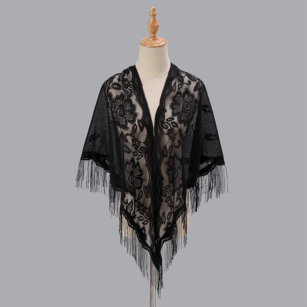 Click here for Unbranded Stylish Lace Ponchos With Fringed Edges... prices
