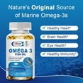 Alliwise Omega 3 Fish Oil, EPA & DHA, Burpless Softgel Capsules, 120 ...