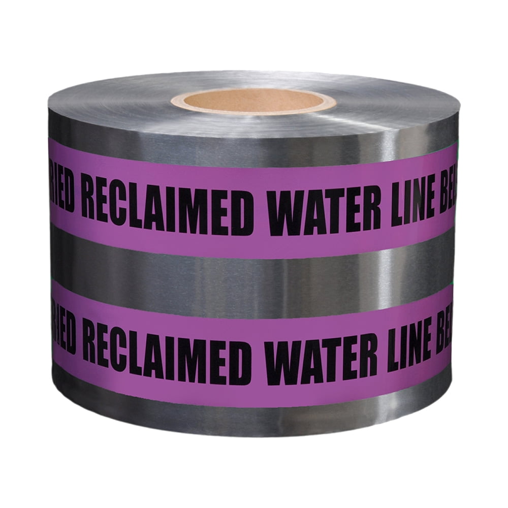 Presco Underground Detectable Tape: 6 in x 1000 ft. (Purple with Black ...