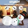 Zimtown Inflatables Snowman Outdoor Christmas Decorations for Holiday ...