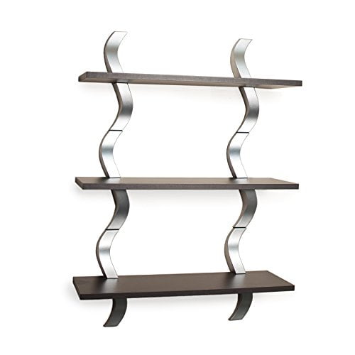 Danya B WL-A01 Contemporary Waves 3-Level Floating Shelving System ...