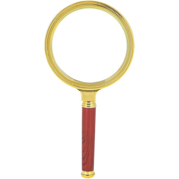 Lupa de mano, lupa extra grande 6X, lupa iluminada para leer libros ...