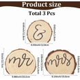 3Pcs 3 Styles Wooden Mr & Mrs Sign for Wedding Table Decorations Arch ...