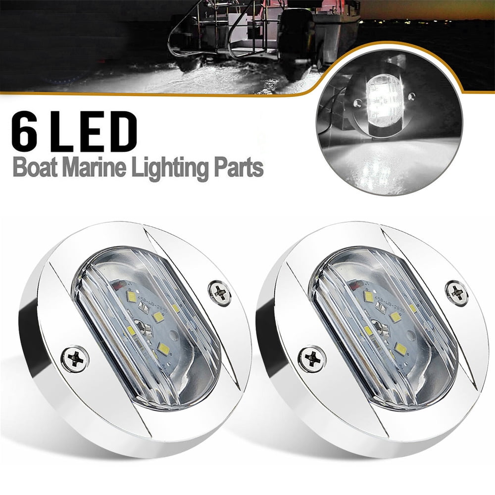 LED Round Boat Stern Lights, LED Marine LED Round Boat Transom Mount ...