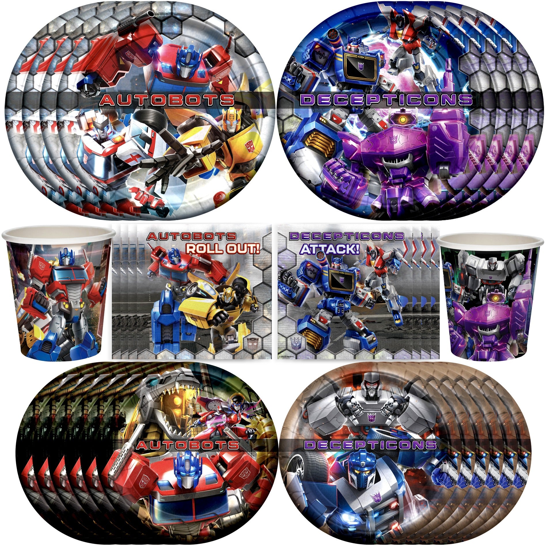 Transformers Party Tableware Classic Set for 16 Guests - Walmart.com