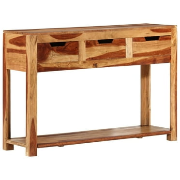 vidaXL Console Table 57.1"x11.8"x31.5" Solid Teak Wood - Walmart.com