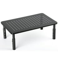 Ilyapa Computer Monitor Riser 2 Pack - Height Adjustable Vented Metal ...