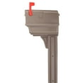 Gibraltar Mailboxes Gentry Large Capacity Double-Walled Plastic Mocha ...