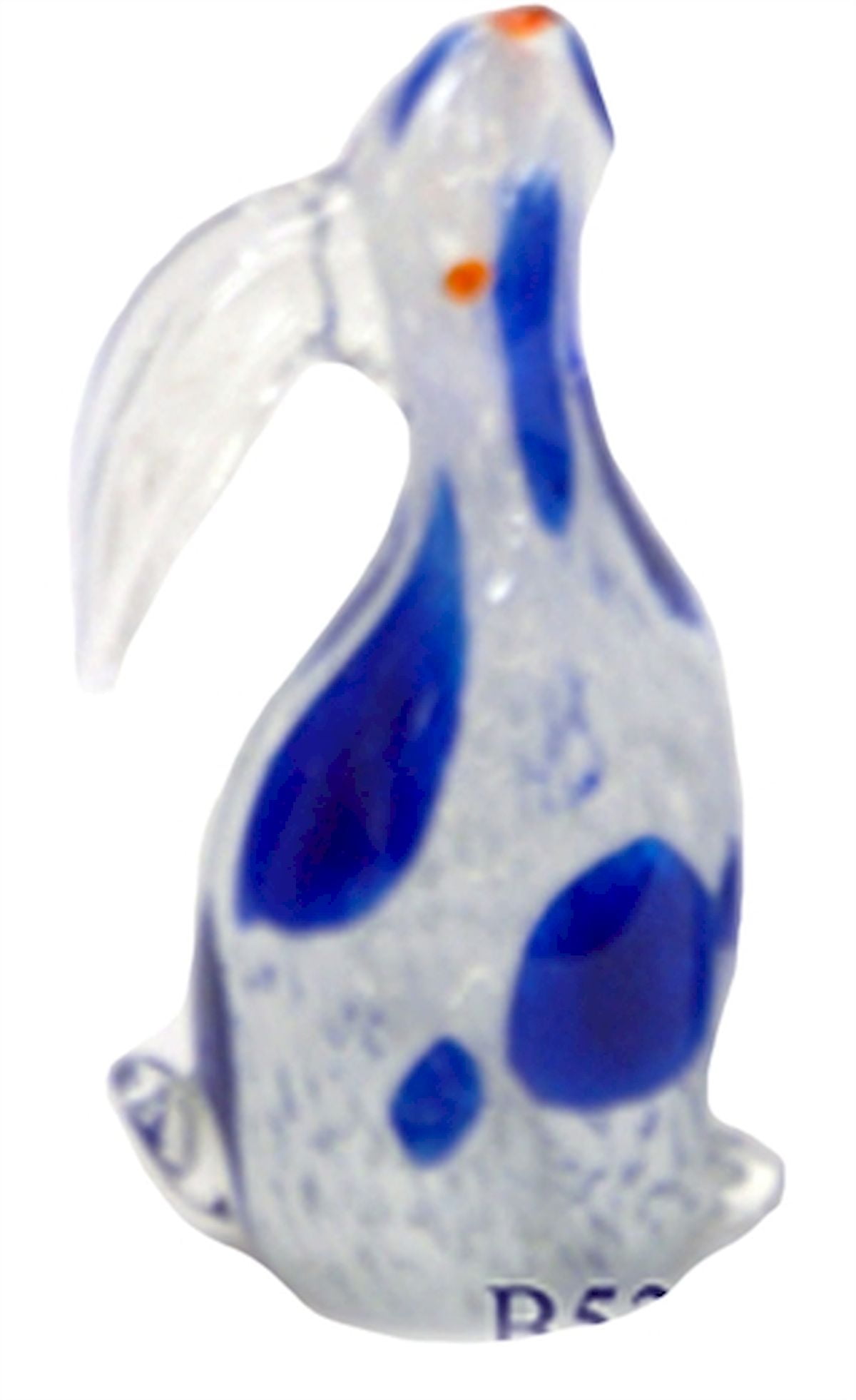 Blue And White Sitting Bunny Glass Figurine - Walmart.com