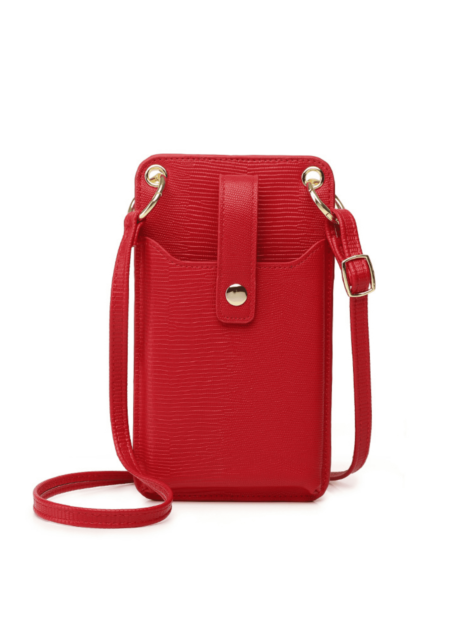 Leather Mobile Phone Bag for Women Credit Card Holder Wallet Crossbody ...