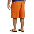 Big Tall Essentials By Dxl Mens Big And Tall Mens Quick Dry Swim Trunks Orange 4xl