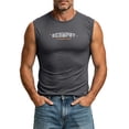 Antinious Men Solid Fitness Round Neck Sleeveless Loose Basketball ...
