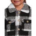 Wonder Nation Toddler Faux Sherpa Shacket, Sizes 12M-5T - Walmart.com