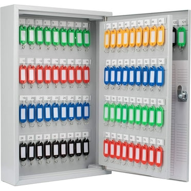 AdirOffice 40 Key Steel Digital Lock Wall Mount Key Cabinet Organizer ...