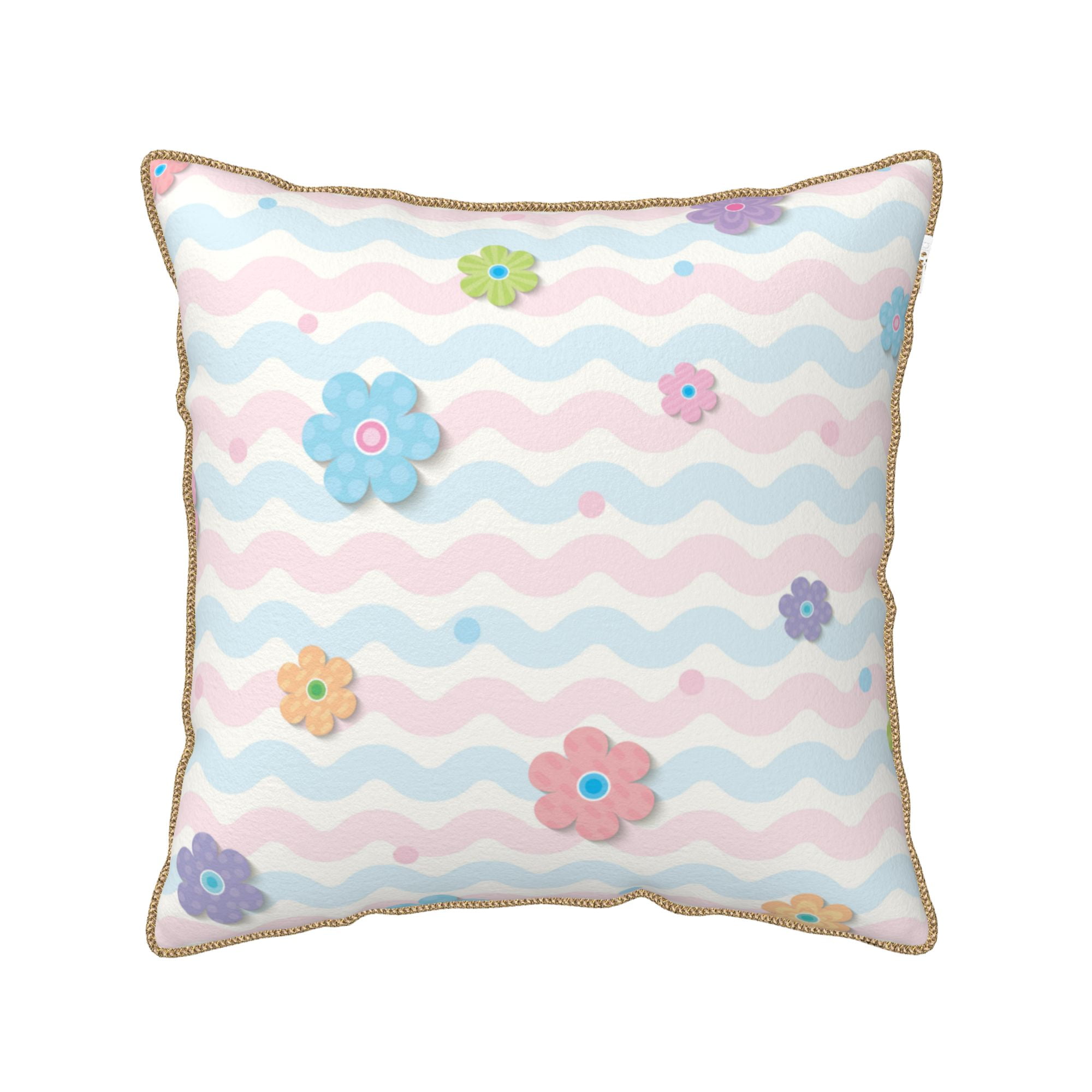 ZNDUO Colorful Spring Flowers Throw Pillows, Throw Pillows for Couch ...