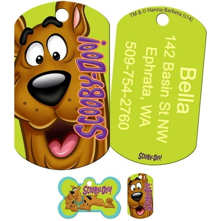 ZMLEVE Cartoon Scooby-Doo Pet ID Tags, Personalized Engraved Dog Tags ...