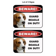 Beware Protected by Beagle with Attitude Sign - Walmart.com