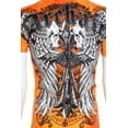 ARCHAIC AFFLICTION Men's T-Shirt LUSTROUS Wings Skull Biker S-5XL $40 ...