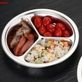 Stainless Steel Divided Dinner Plate | 3 Compartment, Hygienic ...