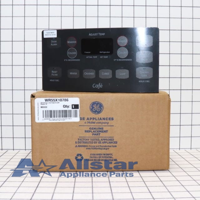 GE Refrigerator Dispenser Control Board and Overlay WR55X10786 ...