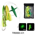 Wofarmy Big Game Fishing Lure Rigged Feather Trolling Lure Squid Tuna ...