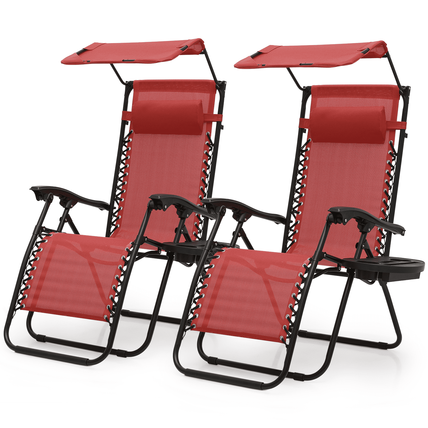 MoNiBloom Lounge Beach Chair Chair Set of 2, Adjustable Lounger with ...