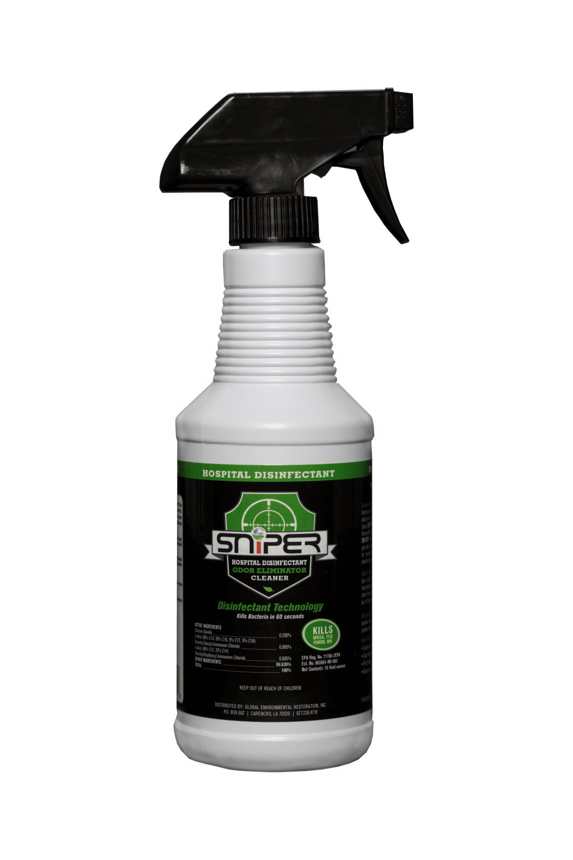 Sniper Hospital Disinfectant, Odor Eliminator and All-Purpose Cleaner ...