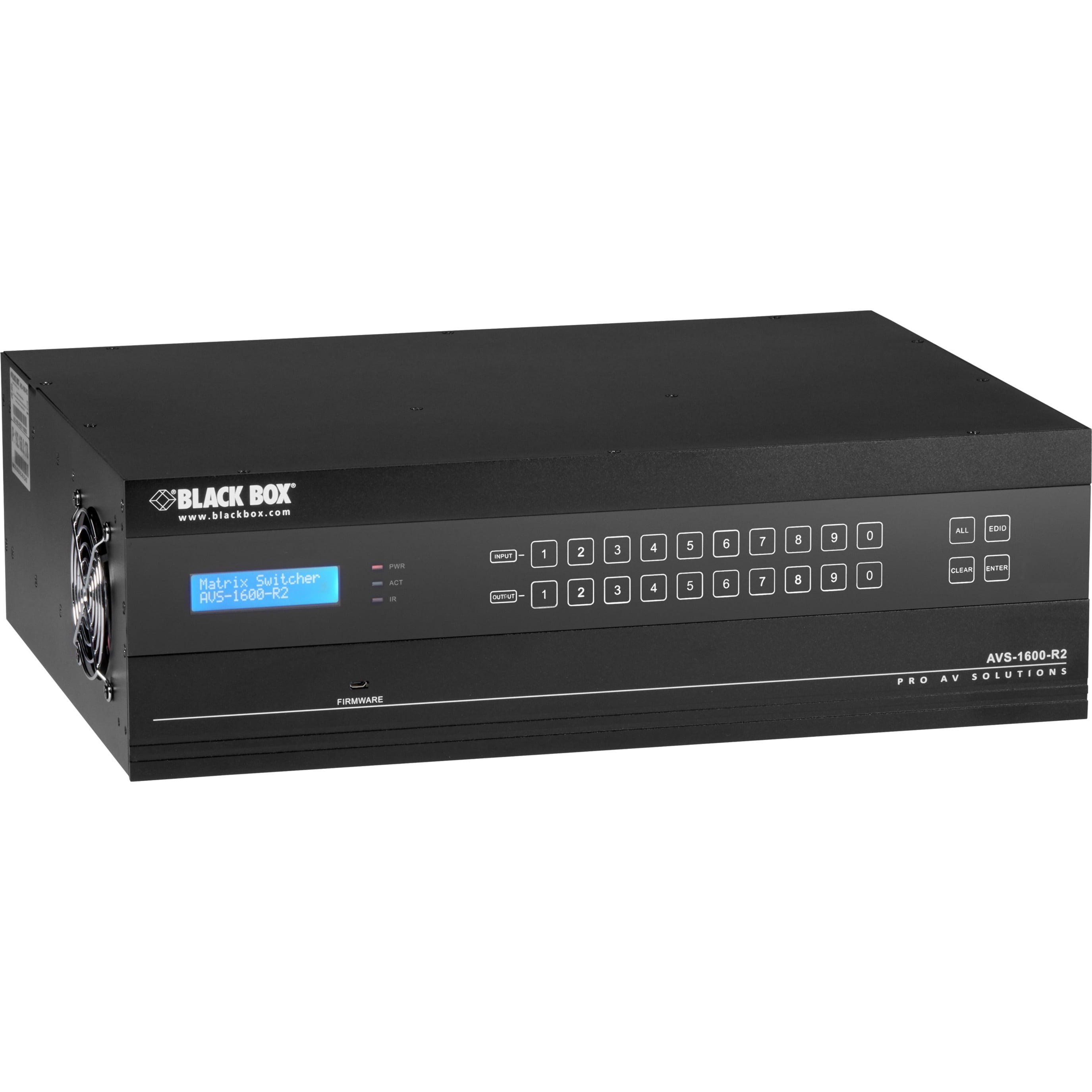 Black Box Modular Matrix Switcher 16 port, 4K Seamless, I/O Auto detect - Walmart.com