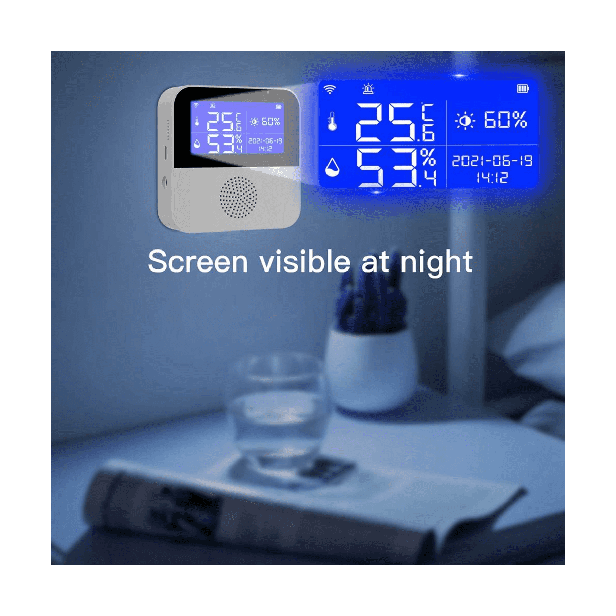 Smart Wifi Temperature Humidity Sensor Doodle Temperature and Humidity ...