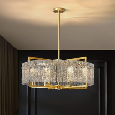 HOOMEDELIER L47'' Rectangular Chandelier, Modern Light Fixture with ...
